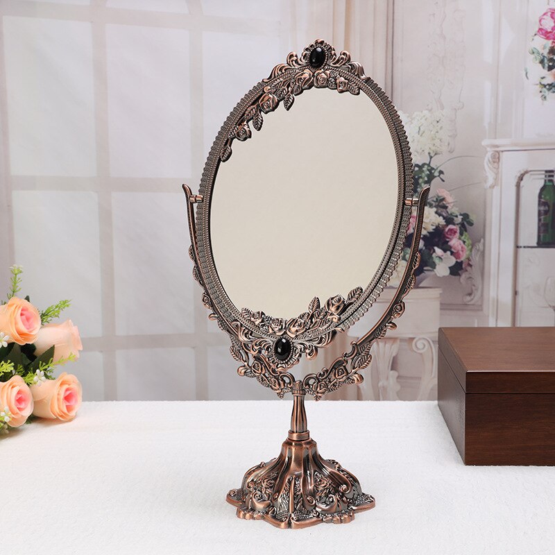 European style retro makeup mirror vanity mirror p... – Grandado