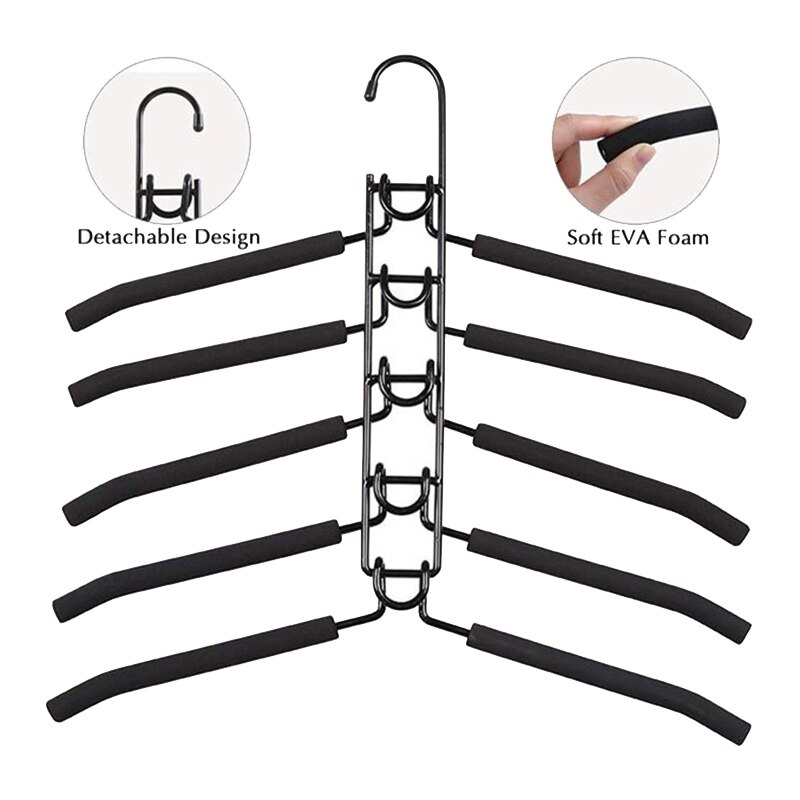 Multi Layer Fishbone Type Clothes Hanger Space Sav... – Grandado