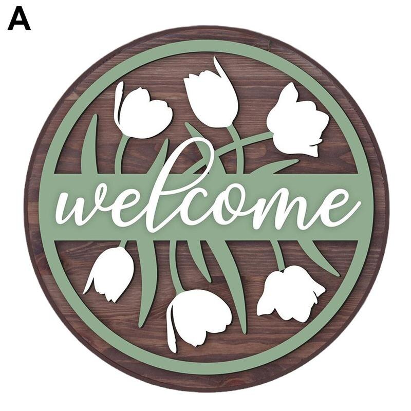 Lighted Welcome Wreath Sign Front Door Porch Decor... – Vicedeal
