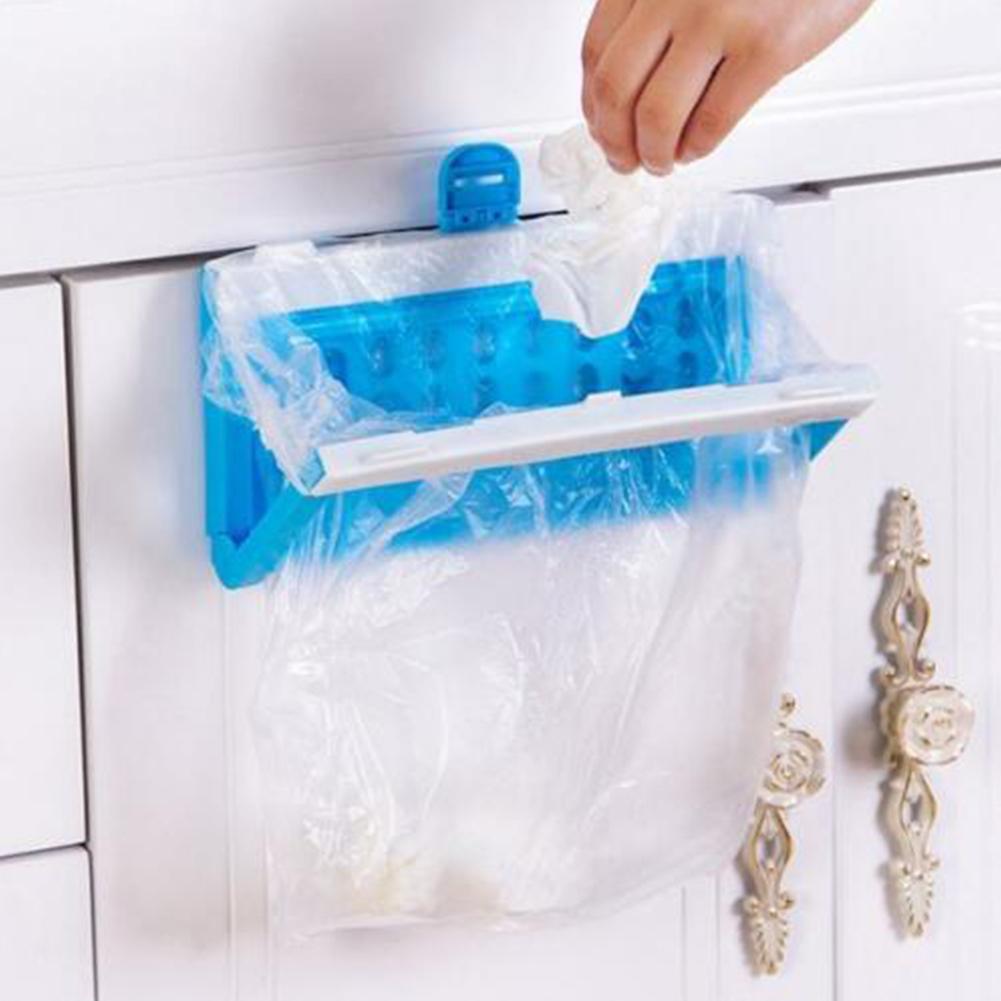 Kitchen Cupboard Back Trash Bag Rack Cabinet Door ... – Grandado
