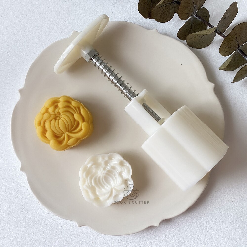 50g Flower Shape Mooncake Mold Pastry Hand-Pressur... – Grandado