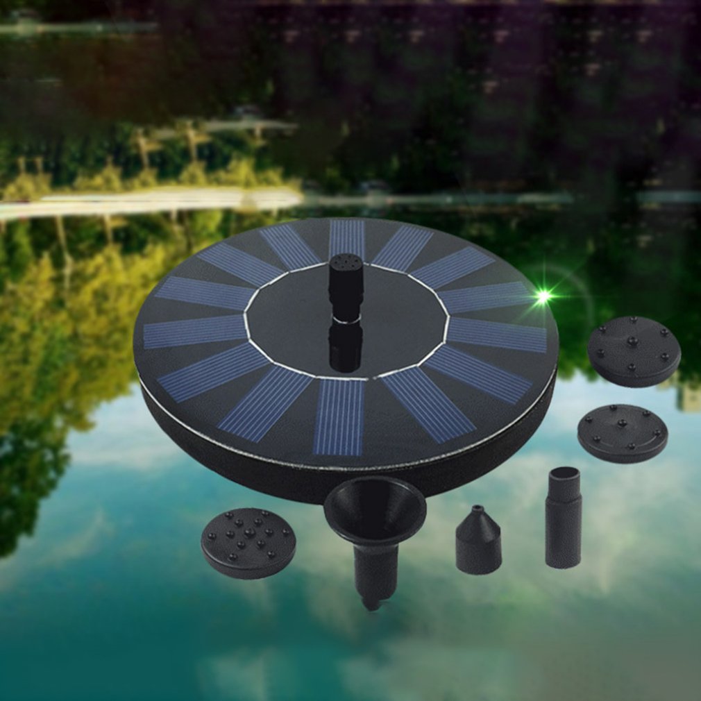 16CM outdoor pool round solar floating fountain Wa... – Grandado