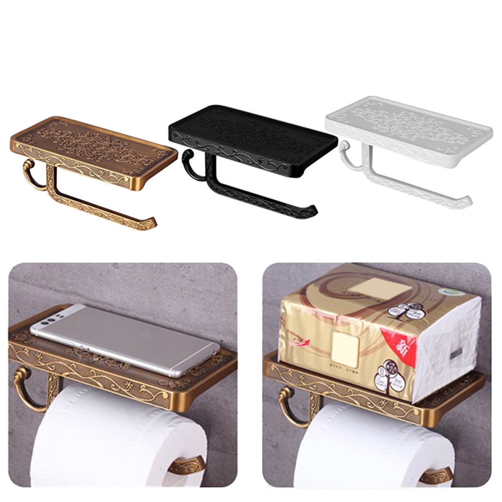 Retro Toiletrolhouder Ruimte Aluminium Papieren Ha... – Grandado