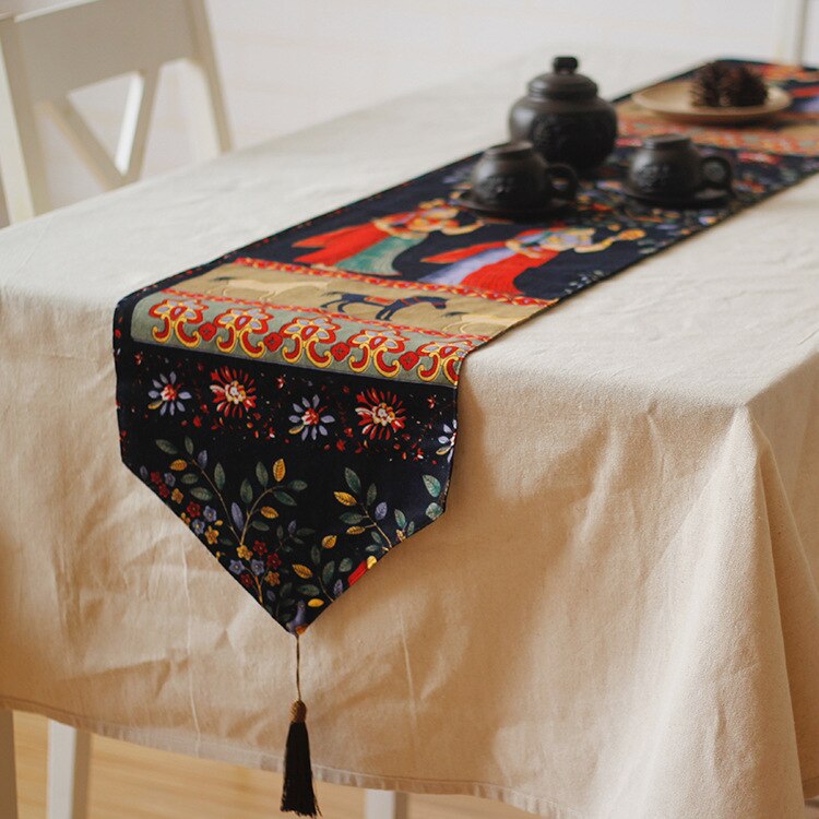Thai style table runner southeast Asian tea mat co... – Grandado