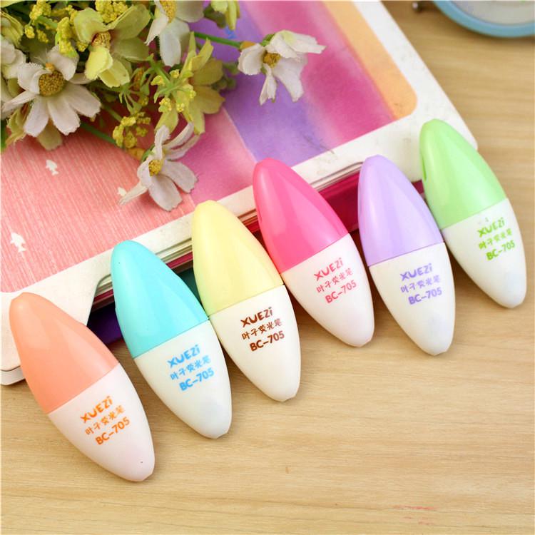 6PCS/Set Leaf Mini Highlighter Pen Marker Pens Kaw... – Grandado