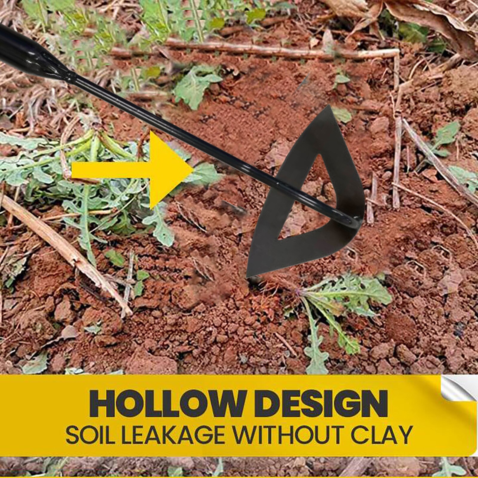 All-Steel Hardened Hollow Hoe Handheld Weeding Rak... – Grandado