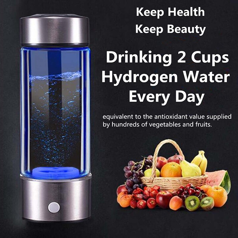 400ML Hydrogen Water Generator Alkaline Maker Rech... – Vicedeal