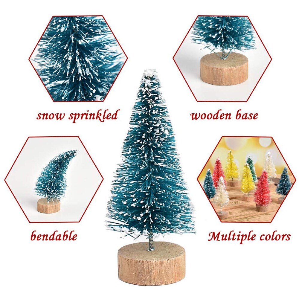 40pcs Colorful Mini Artificial Christmas Tree Mini... – Grandado