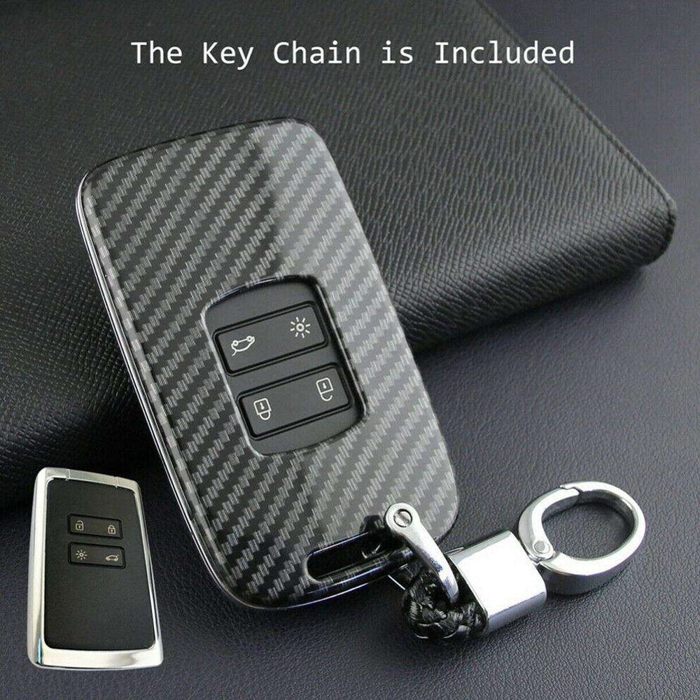 Carbon Fiber Car Key Case Keychain Case For Renaul... – Grandado