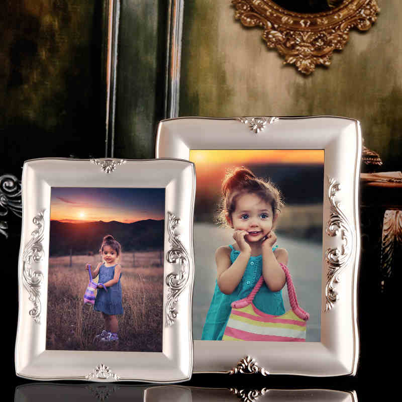 Good Luxury Silver Plated Metal Photo Frame Pictur... – Grandado