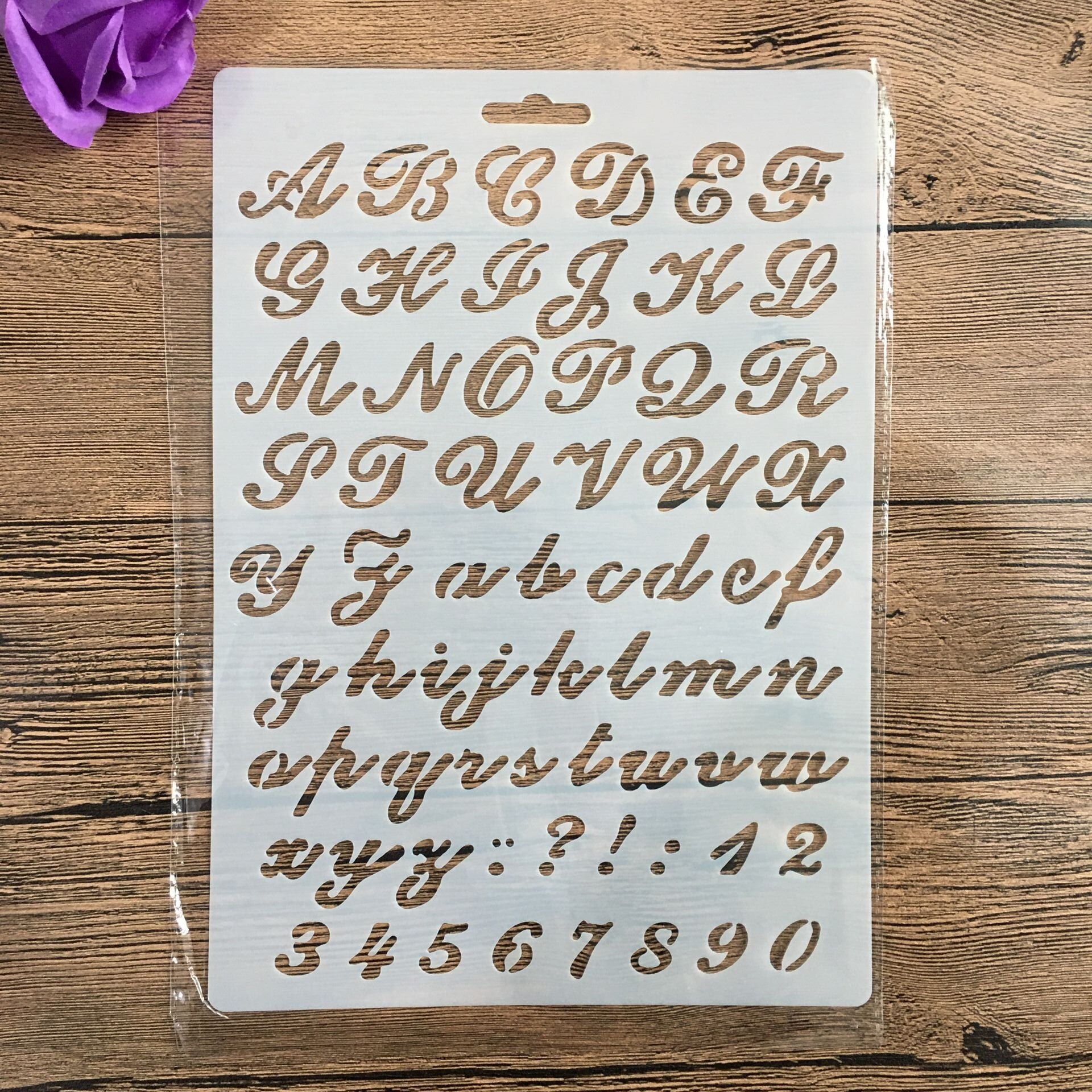 A4 letter and number Stencils Painting Coloring Em... – Vicedeal