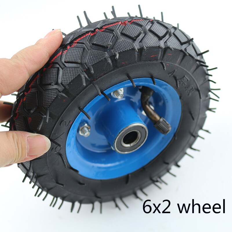 160mm Pneumatic Tyre 6X2 Inflation Tire Wheel Use ... – Grandado