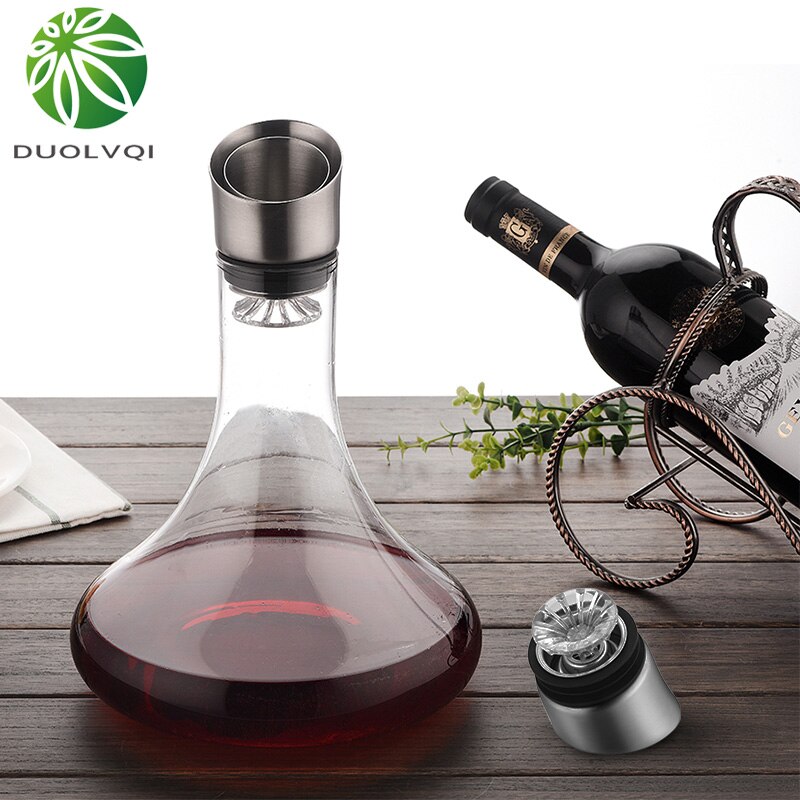 Duolvqi Red Wine Decanter Crystal Wine Pourer Vivi... – Grandado