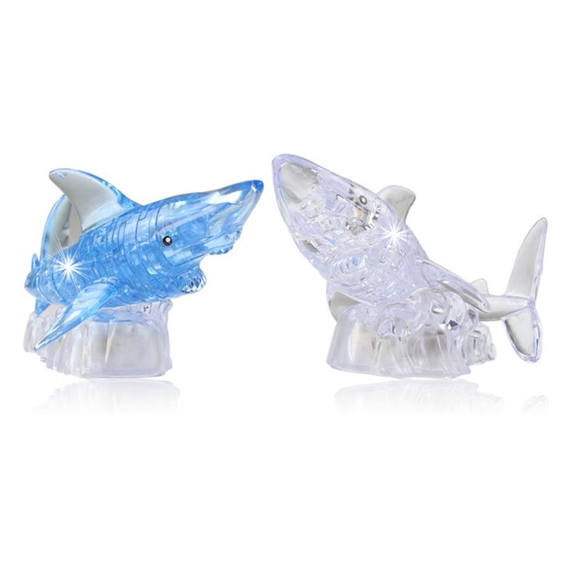 3D Crystal Shark Puzzle Adult Children's Intellect... – Grandado