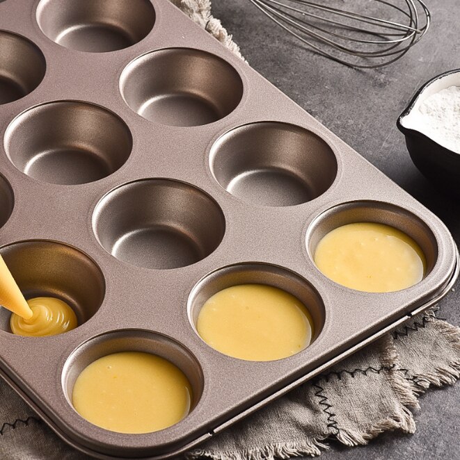 12 Cups DIY Cupcake Baking Tray Tools Non-stick St... – Grandado