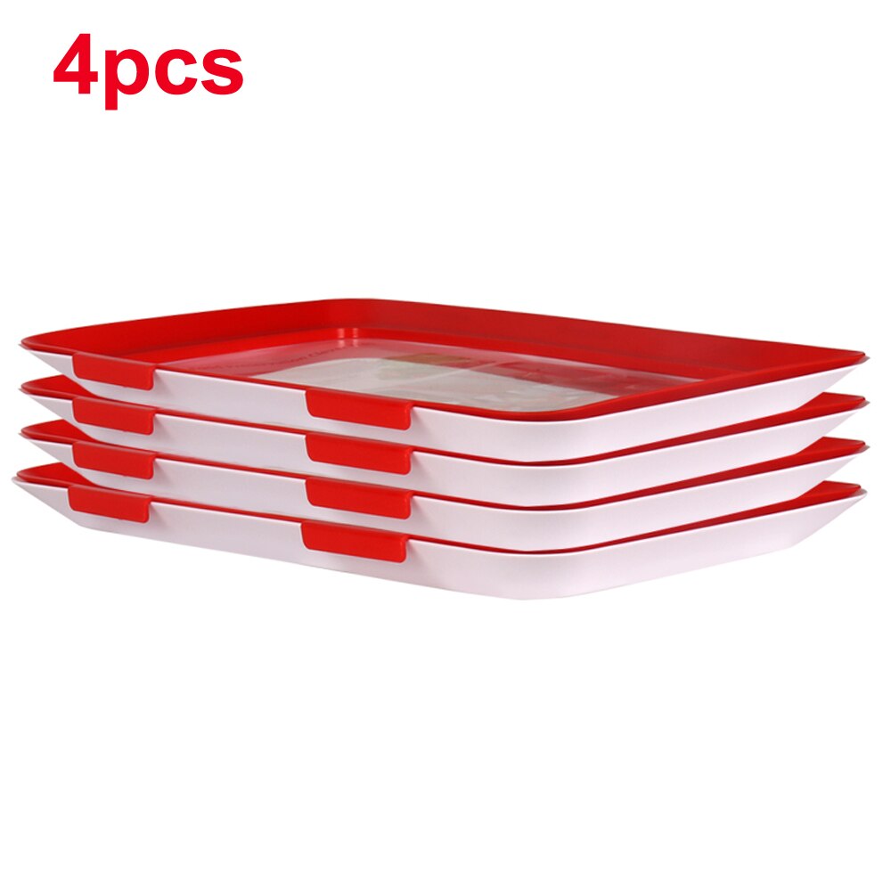 4pcs Food Preservation Tray Set Fresh Keeping Serv... – Grandado
