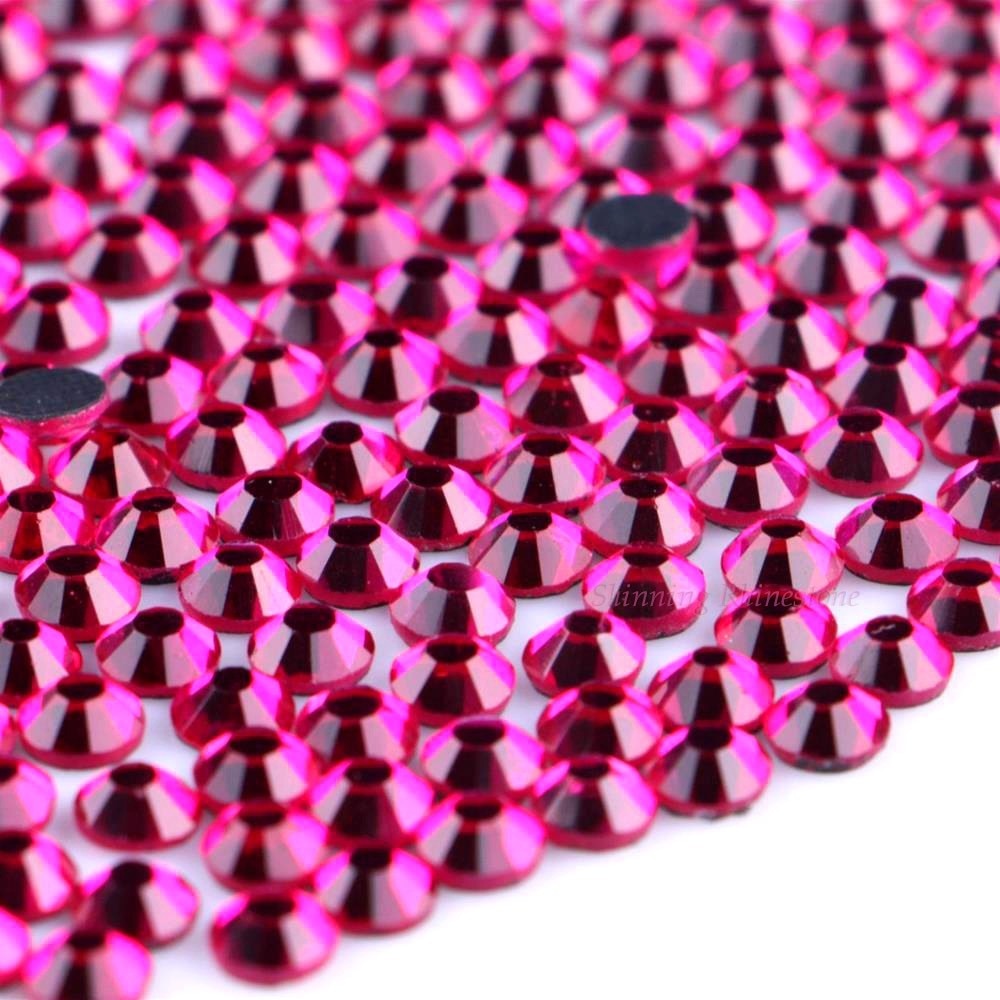 DMC Fuchsia Helle SS6 SS10 SS16 SS20 SS30 Glas Kri... – Vicedeal