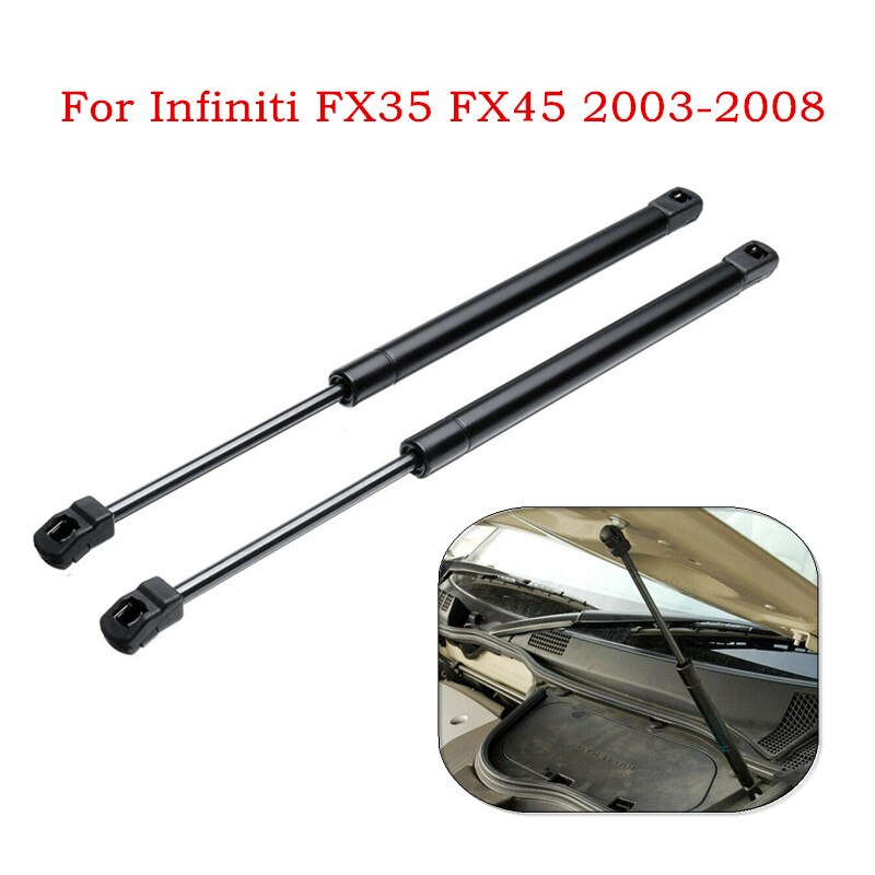 Pair Front Engine Cover Bonnet Hood Shock Lift Str Grandado
