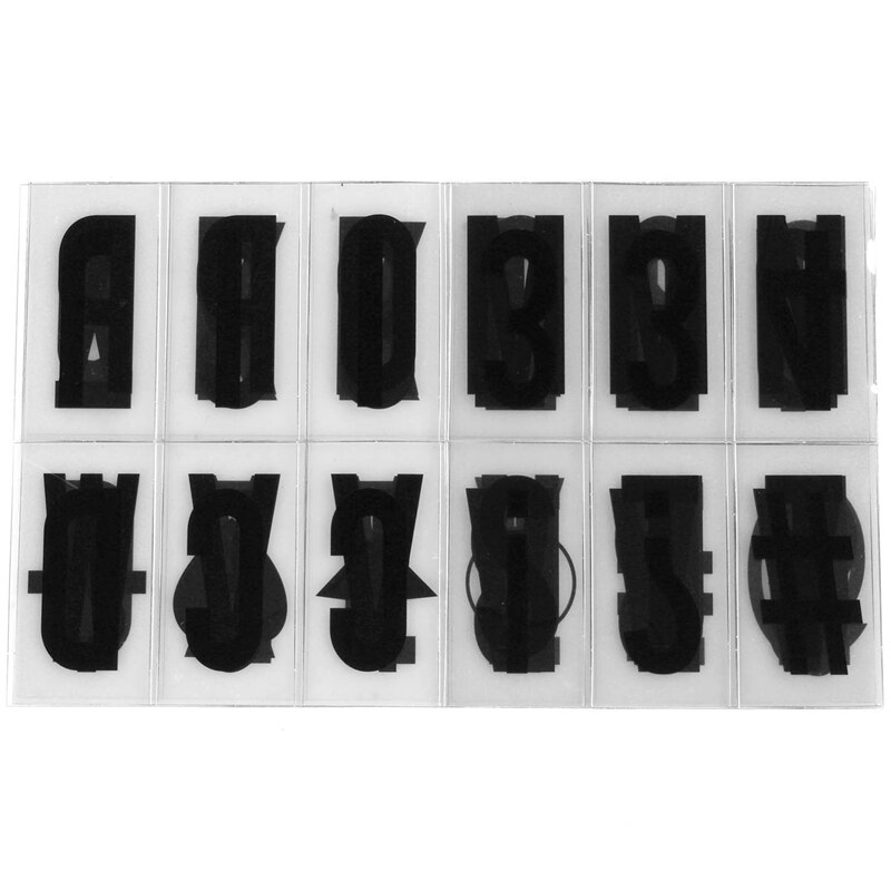 Pakke of 90 stk bogstaver tal til a4 / a5 filmis... – Vicedeal