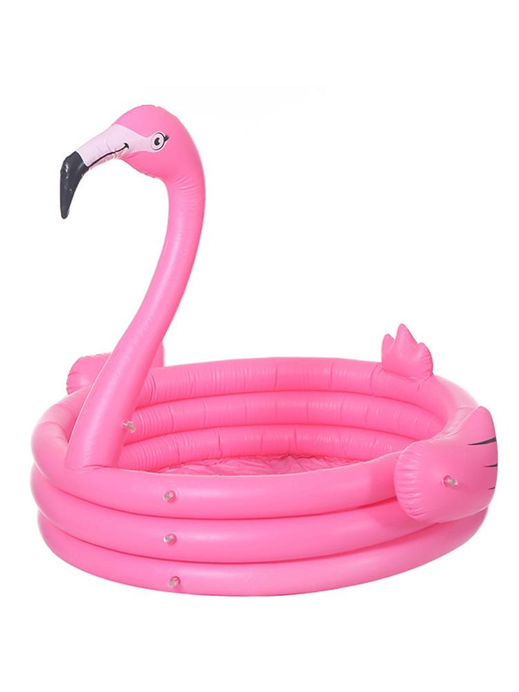 Kids Inflatable Pool Flamingo-shaped Inflatable Lo... – Grandado