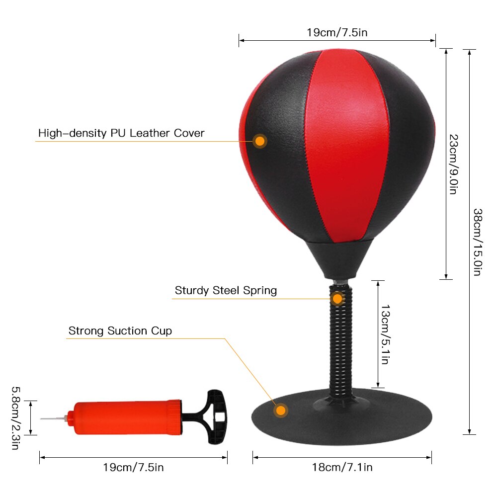 Inflatable Desktop Speed Ball with Strong Suction ... – Grandado