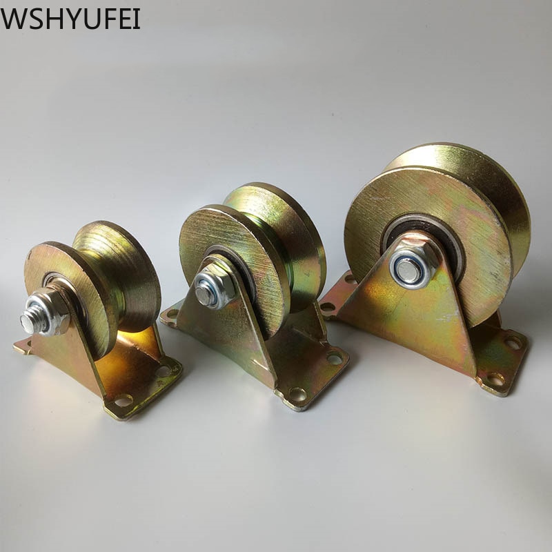 Universal rotating pulley gold M50/60/75 steel V-s... – Vicedeal