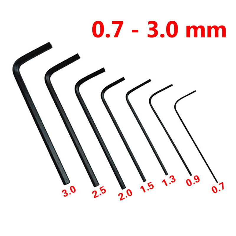 7Pcs 0.7mm-3mm Mini Hexagon Hex Allen Key Set Wren... – Grandado