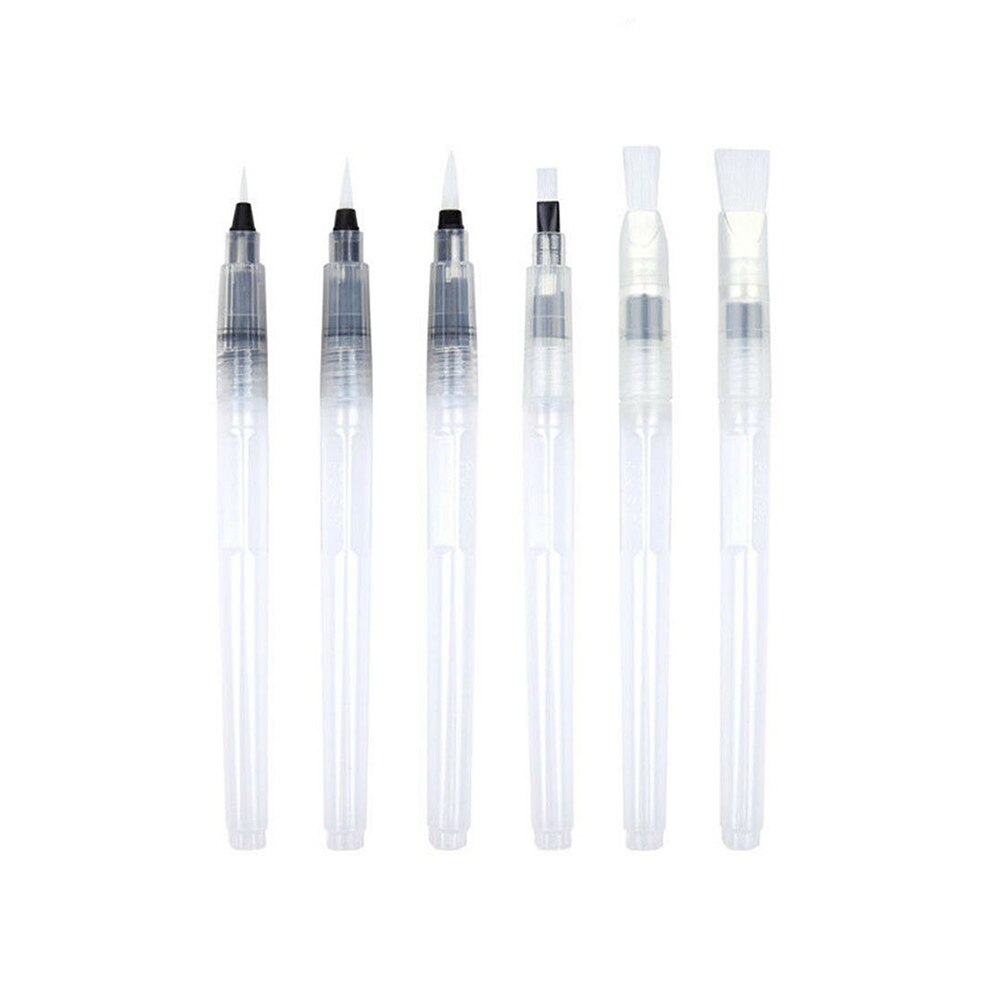 6pcs Transparent Paint Brush Portable WaterColor B... – Grandado