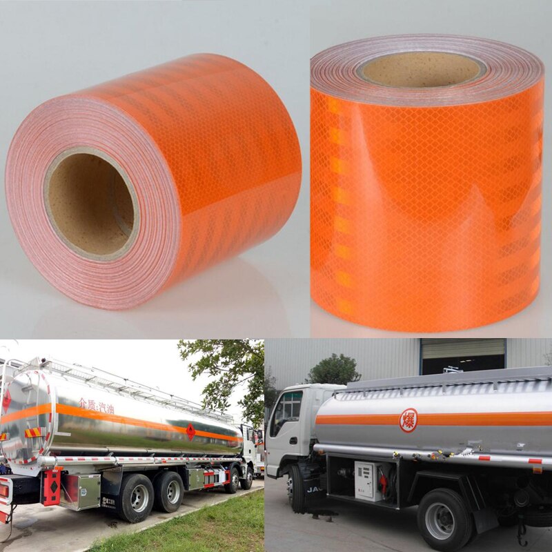 15cm X 10m Super-Grade Microprism Orange with 15CM... – Grandado