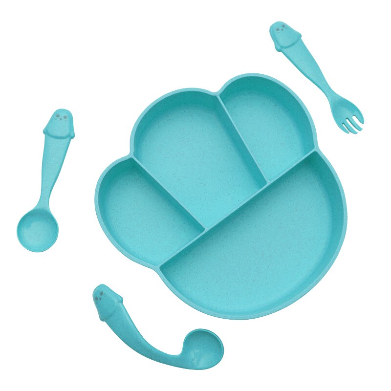 Baby Cute baby feeding set Food Tableware Cartoon ... – Grandado