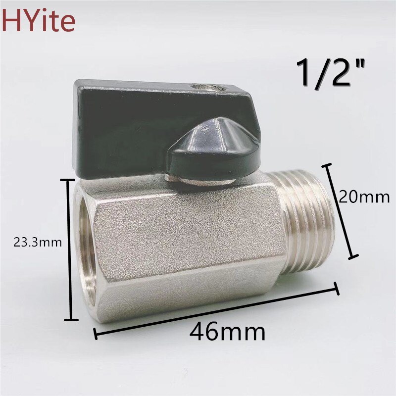 1pc Brass Mini Ball Valve 1/8",1/4" ,3/8"1/2,Male ... – Grandado
