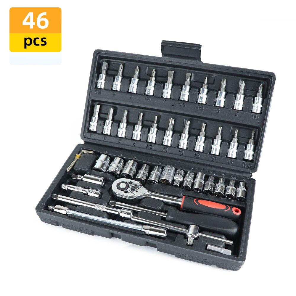 Hand Tool Kit 46PCS Wrench Batch Hand Tool Set Soc... – Vicedeal