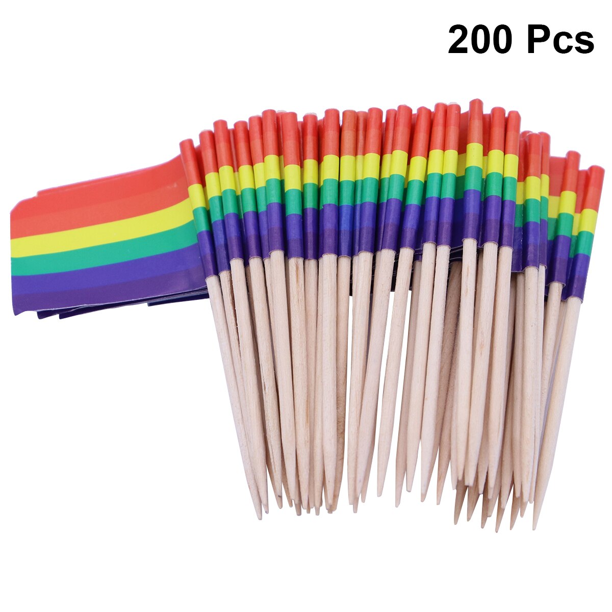 Paquete de 200 palitos de cóctel coloridos de made... – Grandado