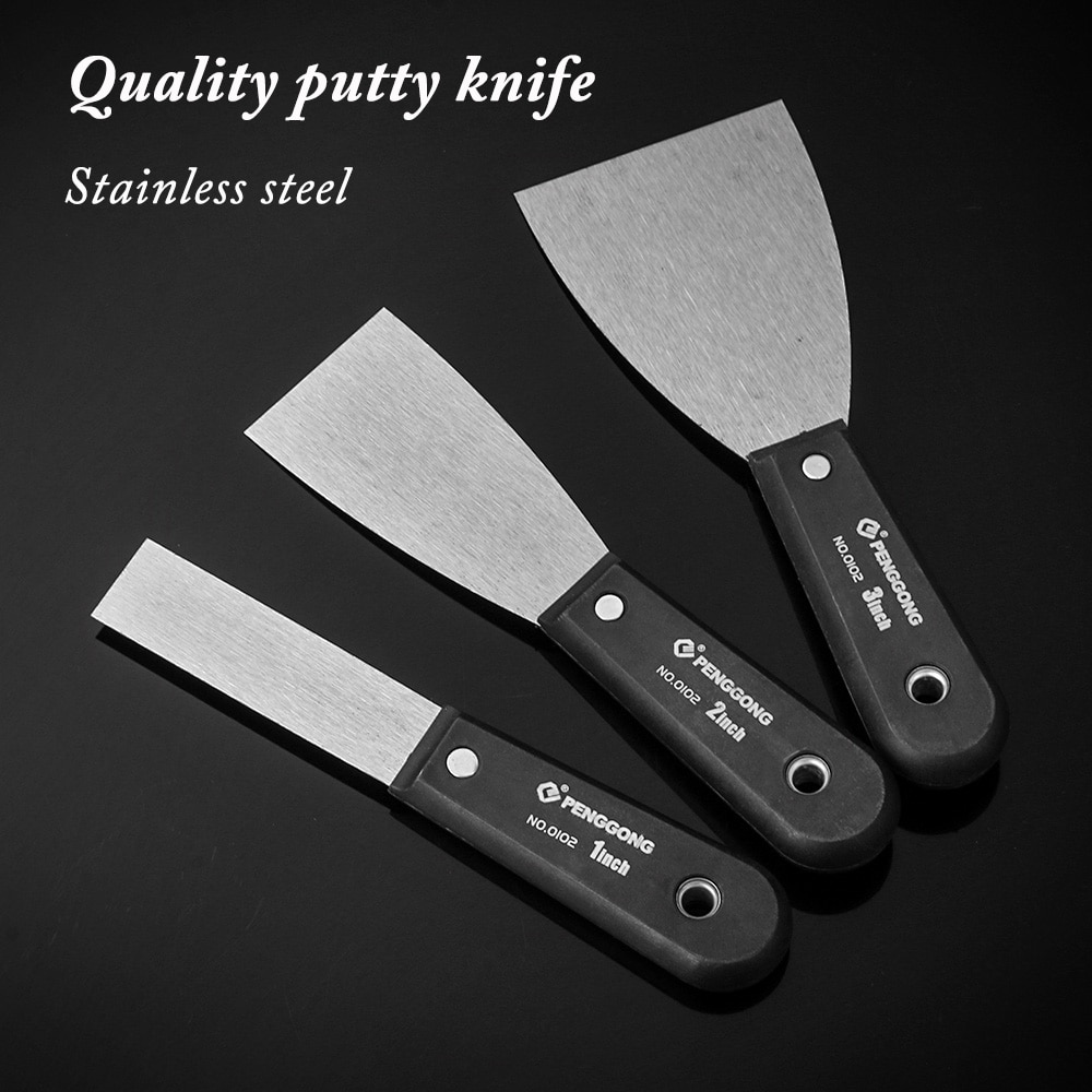 1/2/3/4/5inch Stainless Steel Putty Knife Plaster ... – Vicedeal