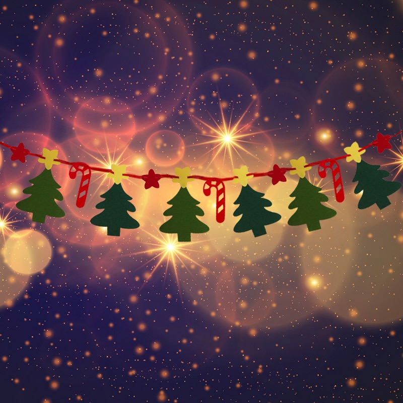 3M Christmas Bunting Banner Merry Christmas Tree D... – Grandado