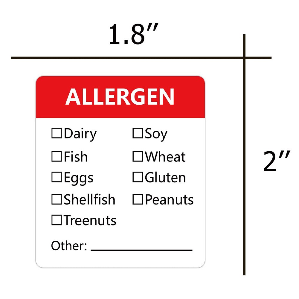 Warning Fluorescent Red Food Rotation Stickers Rem... – Grandado