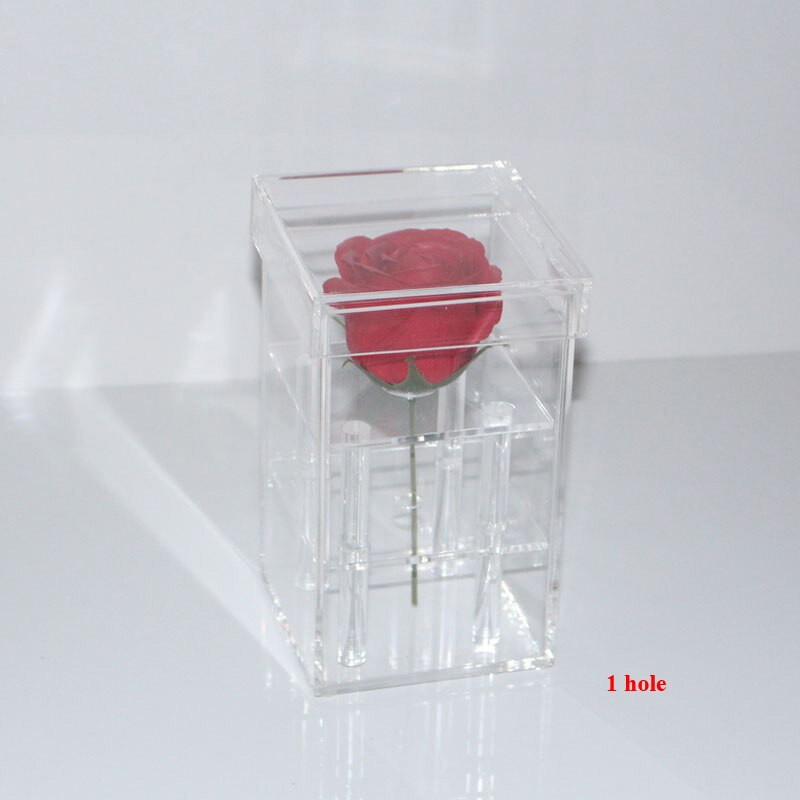 Clear Acrylic Rose Flower Box Luxury Handmade Box ... – Grandado