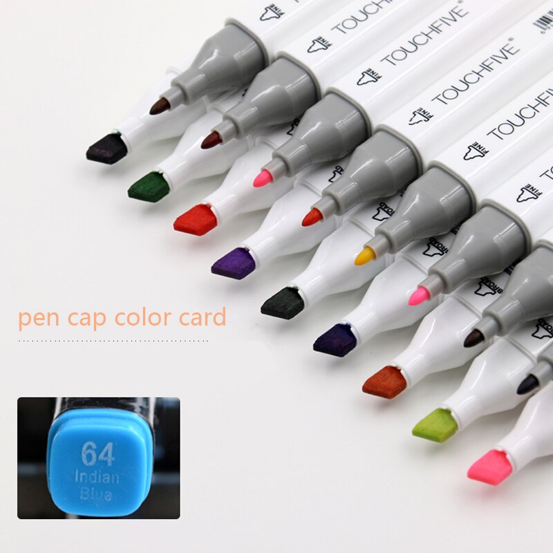 TOUCHFIVE Marker Set 60 Farben Twin Pinsel Marker ... – Vicedeal