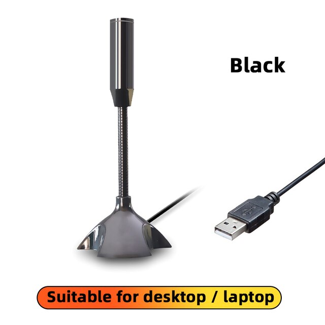 Usb Microfoon Voor Computer Laptop Verstelbare Des... – Vicedeal