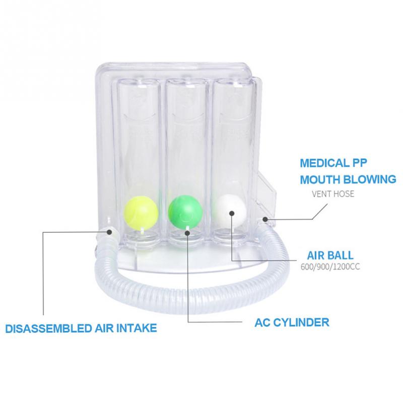 Breathing trainer vital capacity exercise three ba... – Grandado