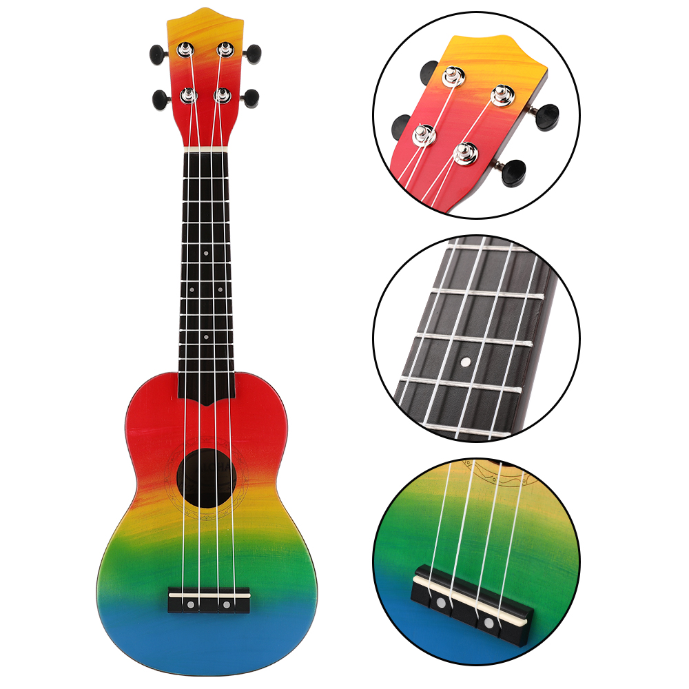 21 inches UKulele Ukelele Wooden 4 Strings Uke Gui... – Grandado
