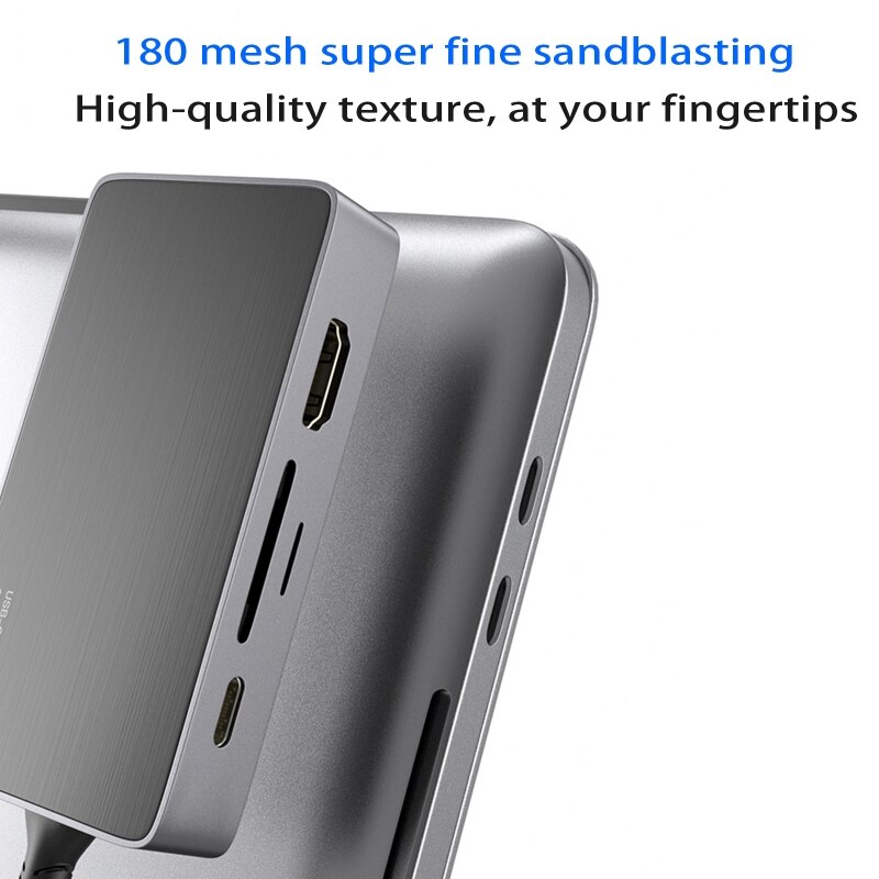 8-in-1 USB Typ-C Adapter Hub mit 4K HDMI PD Gigabi... – Grandado