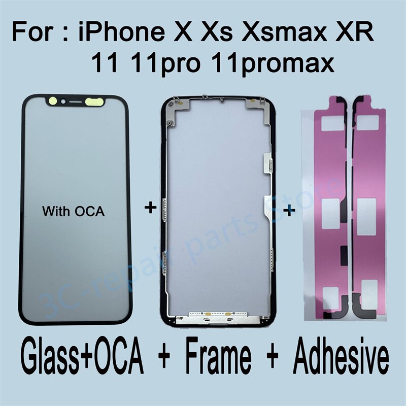 1set Front Screen Outer Glass OCA Frame Bezel For ... – Grandado
