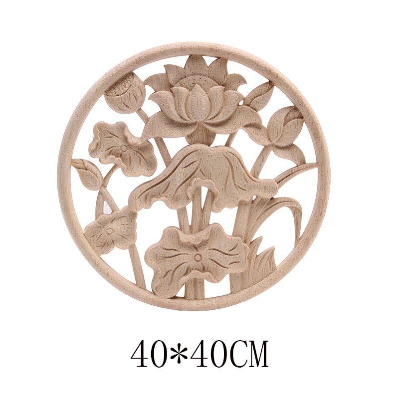 Wood Applique Onlay Wood Decal Unpainted Antique M... – Grandado