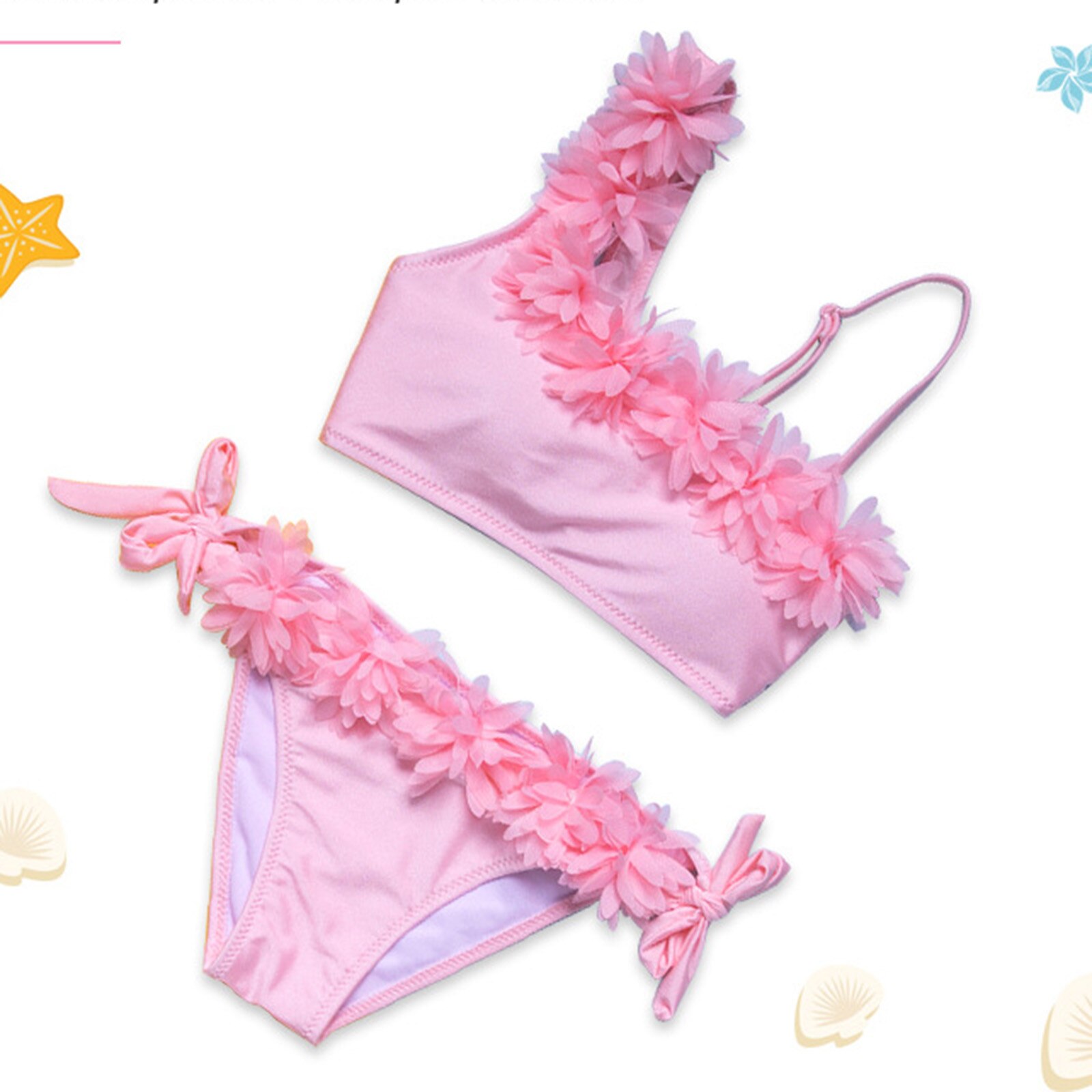 Toddler Kids Baby Girls Beachwear Floral Two Piece... – Grandado