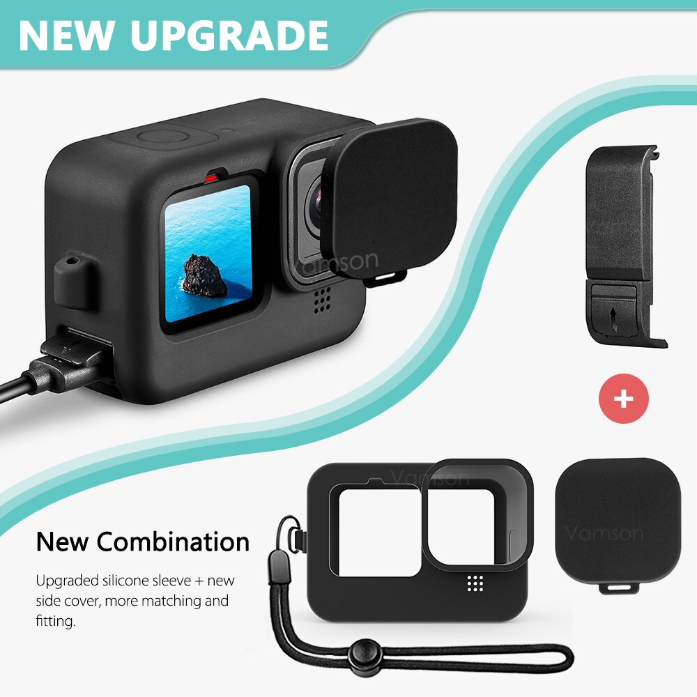 Vamson Siliconen Beschermhoes Voor Gopro Hero 10 9... – Vicedeal