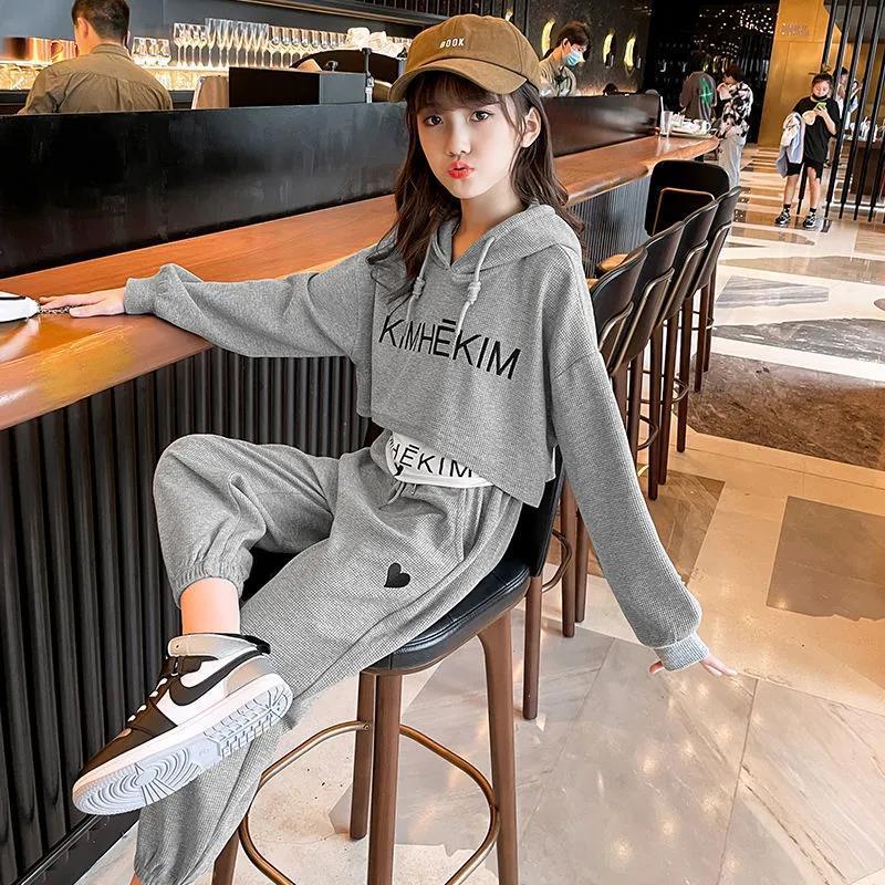 Teenage Sets Spring Kids Outfits Girls Letter Prin... – Grandado