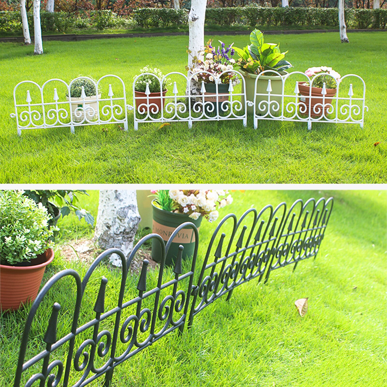 5pcs Garden Border Decorative Fence Edging Outdoor... – Grandado