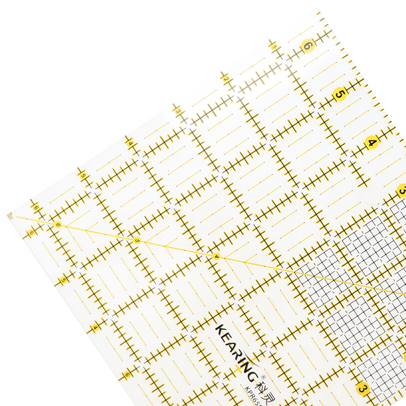 KEARING Square Ruler 6 Inch Patchwork Ruler Plasti... – Grandado