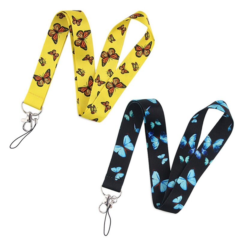 2Pcs Monarch Butterfly Mobile Phone Lanyard ID Car... – Vicedeal